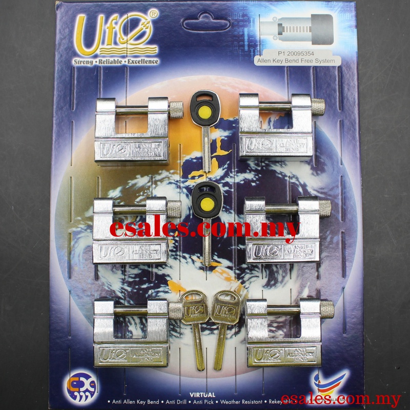 UFO UPAT50006HDKA Armour Heavy Duty Key Alike Padlock PI 20095354 Allen ...