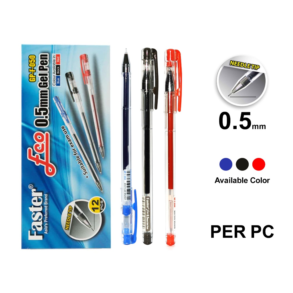 Faster Eco Gel Pen - 0.5mm (GP-F-050) 1pcs | Shopee Malaysia