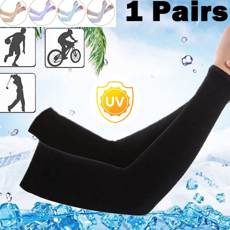 Unisex Ice Arm Sleeve UV Protection Handsock Outdoor Sport Cooling Arm ...