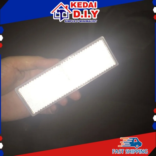 REFLECTOR STICKER Self-Adhesive Safety Warning Rectangular Stick-on ...