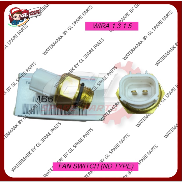 THERMO FAN SWITCH (DENSO TYPE) PROTON WIRA 1.3 1.5 MB660663 | Shopee ...
