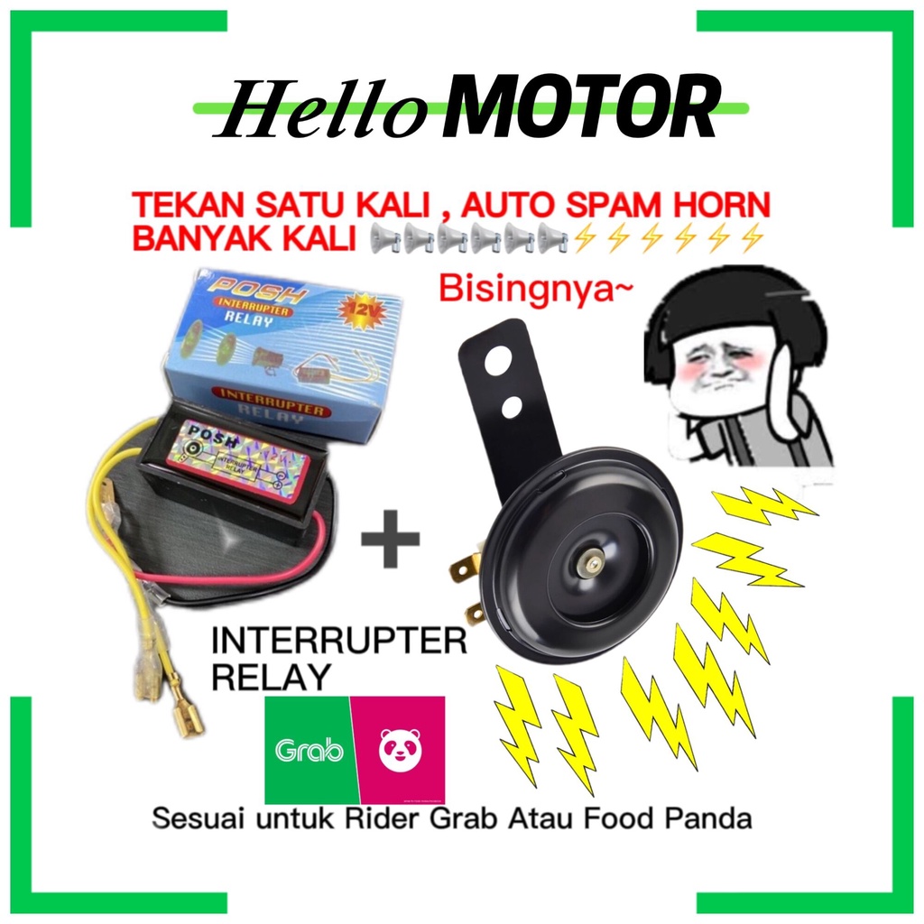 AUTO SPAM TEKAN POSH HORN RELAY SPECIAL INTERRUPTER RELAY HORN MOTOR ...