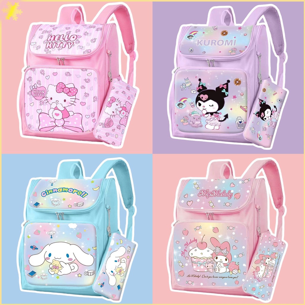 Cartoon Sanrio Cinnamon Dog Kulomi Large Capacity Canvas School Bag ...