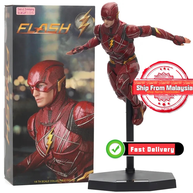 Crazy Toys FLASH 1/6 Statue Action Figure 34cm Team of Prototyping PVC ...