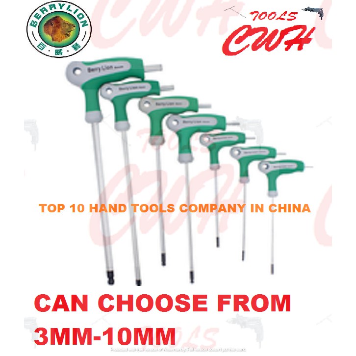 MM INCHES TWO WAY TUOSEN T HANDLE HEX ALLEN KEY HEXAGON DRIVER SATA ...