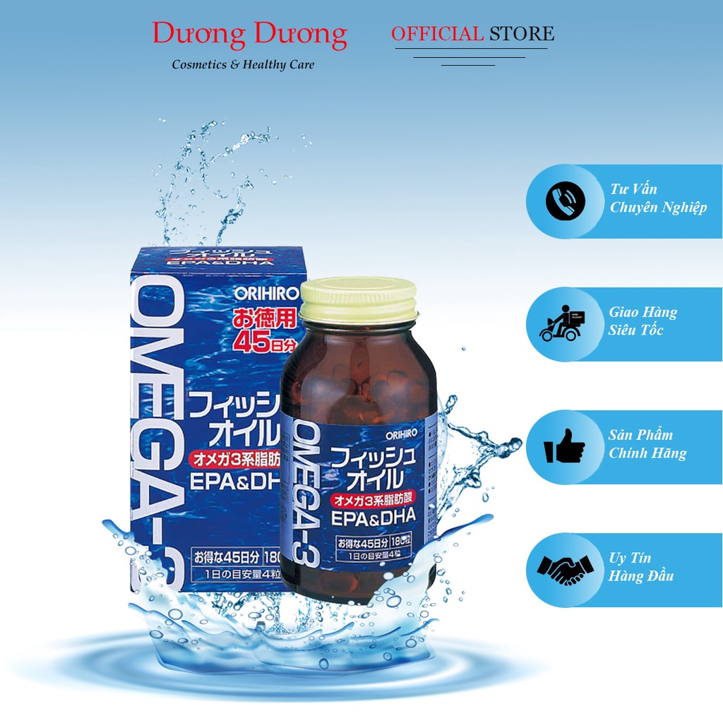 [ With Extra Stamp ] Omega 3 Orihiro fish oil, Omega 3 EPA & DHA ...