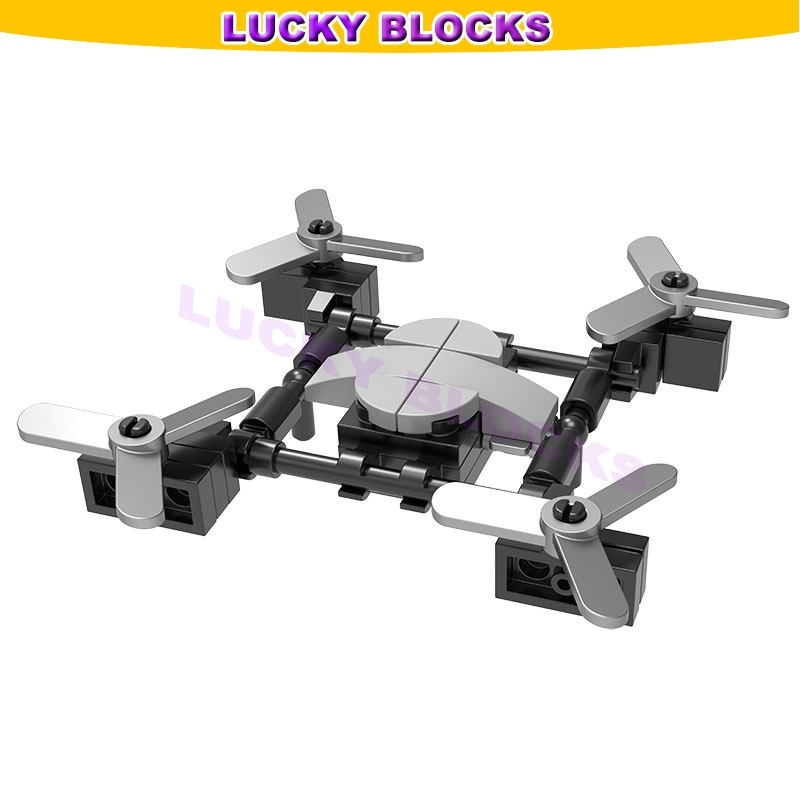 Drone Quadcopter Building Block Model Toy Mini Robot Collection ...