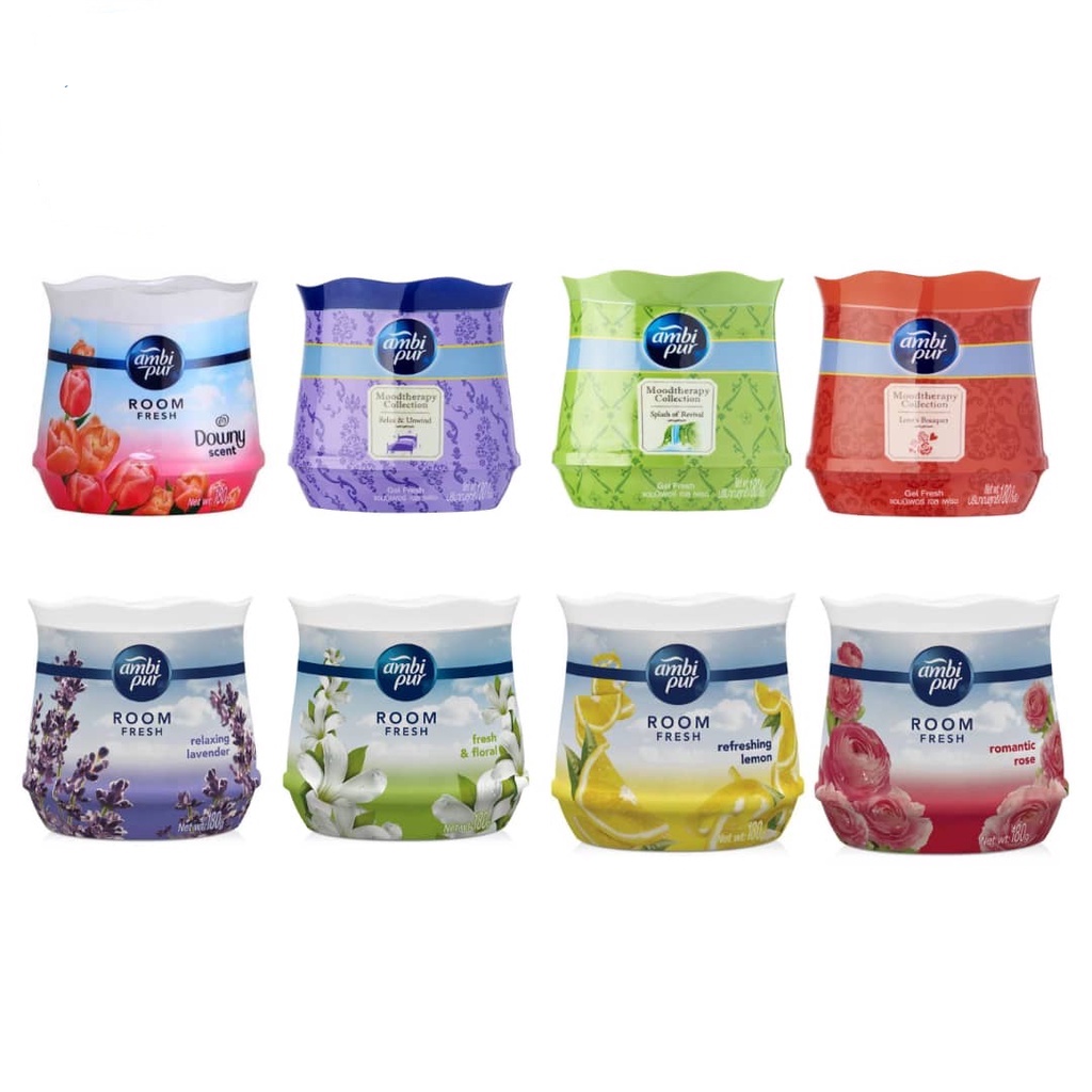 AMBI PUR ROOM FRESH GEL FRESH 180G Lavender Rose Lemon Downy Fresh ...