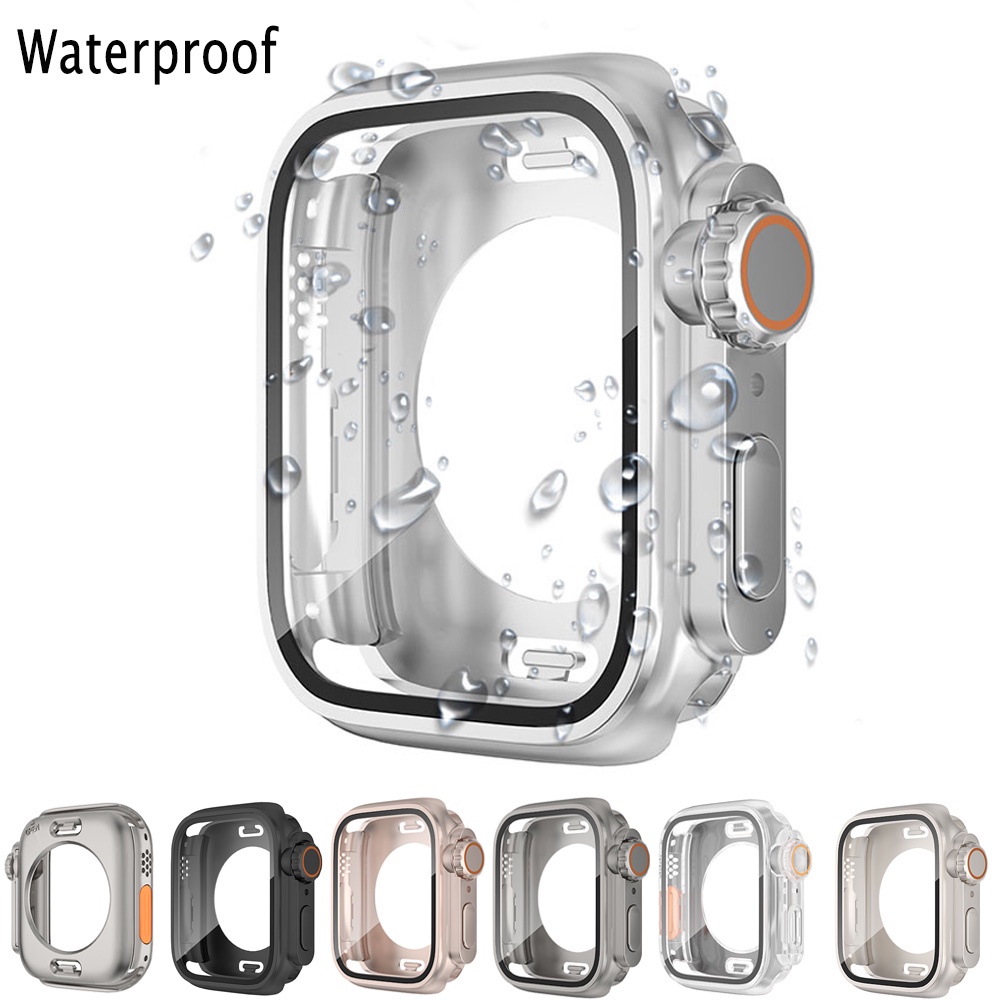 360 Full Waterproof Case for IWatch 45mm 41mm Protector Glass IWatch ...