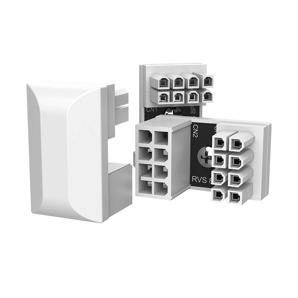 Dreamlandss 10-1PCS GPU 180 Degree 8 Pin Power Supply Adapter Angled ...