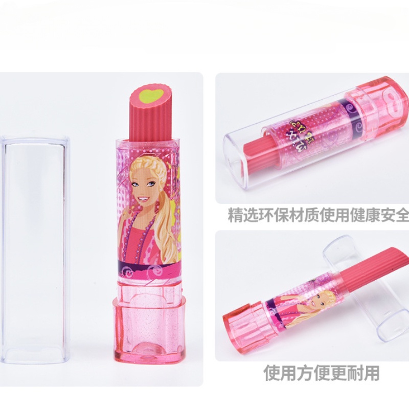 Barbie lipstick eraser Love rubber Cartoon Stationery School Supplies ...