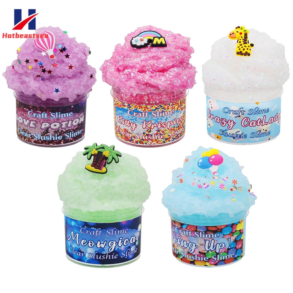 60ml Slime Kit Butter Slime Snow Rice Kit Soft and Non-Sticky Fluffy ...