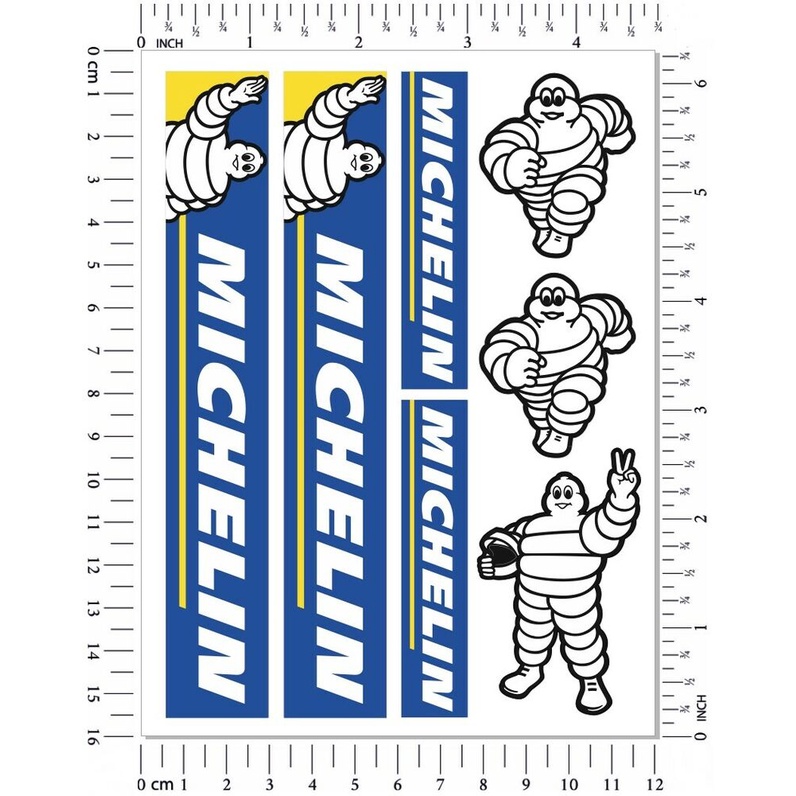 Michelin Tyres Logo Stickers Set Graphics Honda Yamaha Kawazaki ...
