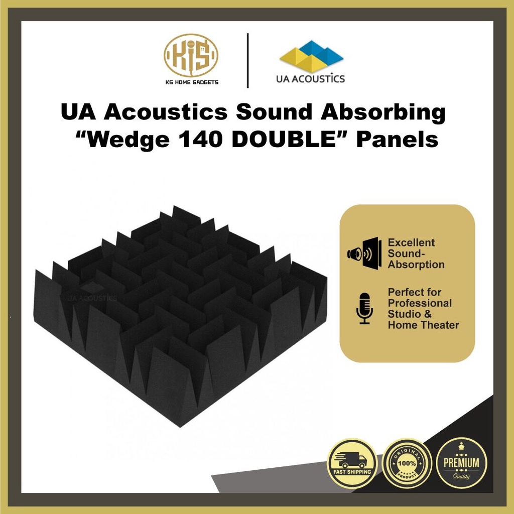 UA Acoustics Wedge 140 Double Acoustic Foam 1 Box (6 pcs) | Shopee Malaysia