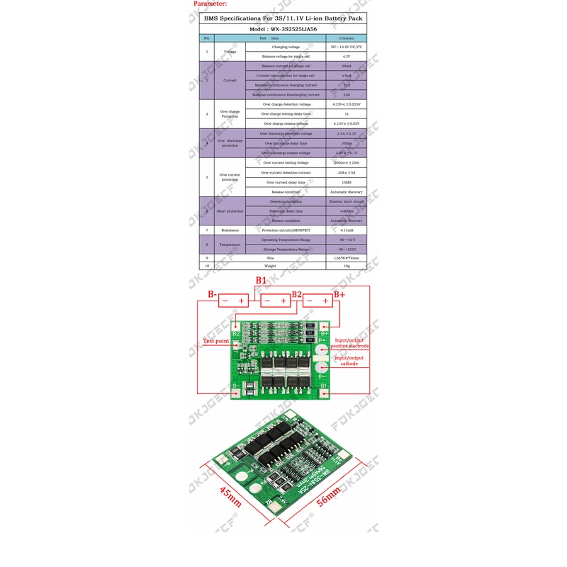 3S 6A 8A 10A 20A 25A 30A 40A 60A Li-ion Lithium Battery 18650 Charger ...