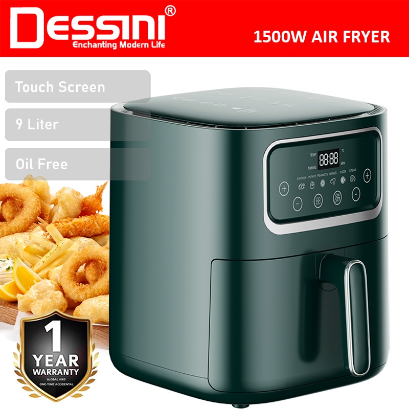 DESSINI ITALY AF-90 Electric Oven Convection Air Fryer Oil Free Grill ...