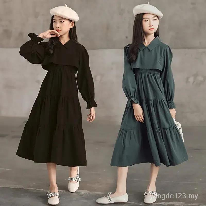 【Shipping from Malaysia】Gaun kanak-kanak berusia 5-12 tahun Gaun elegan ...