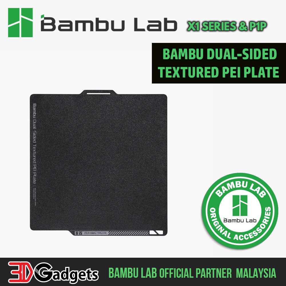 Bambu Lab X1 Series & P1P Bambu Dual-Sided Textured PEI Plate for 3D Printer | Shopee Malaysia