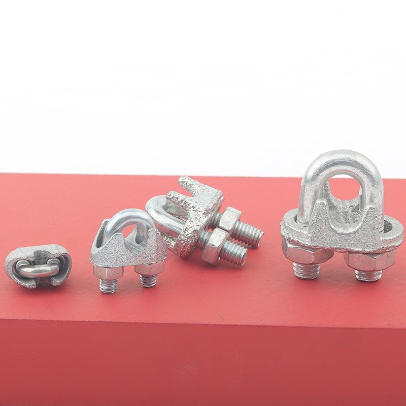 [Ready Stock Discount] 3-8mm Steel Wire Rope Clamp Cable GI u-Shaped ...
