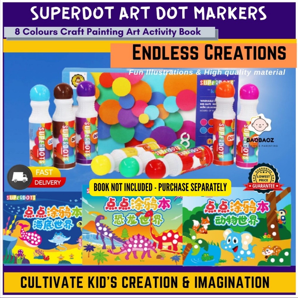 8 SET Colours SUPERDOT PREMIUM Art Dot markers Craft Painting Art ...