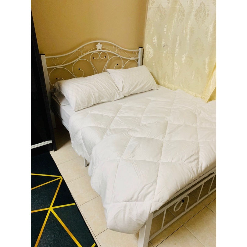 Set Putih Katil Tilam Bilik Set Cadar Hotel Putih 5 star 5 bintang size ...