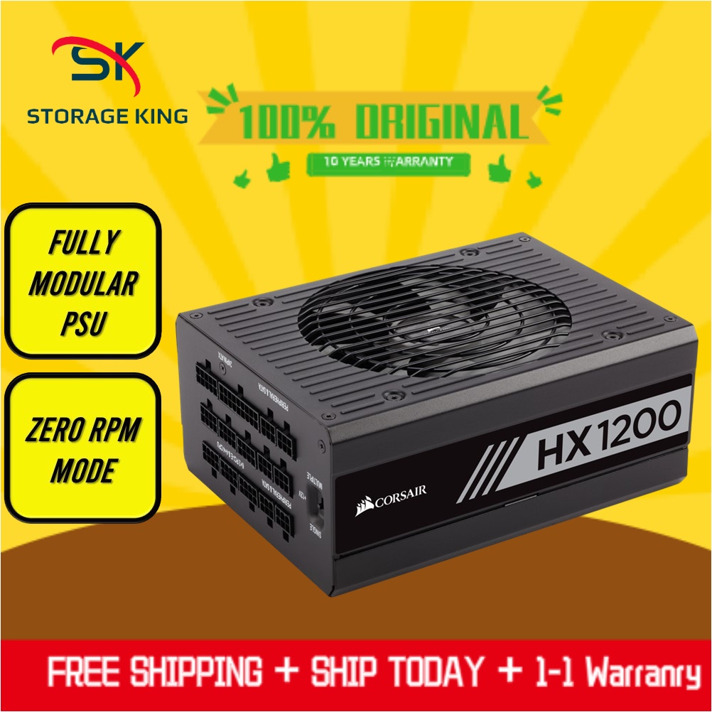 Corsair HX Series 1200W / 1000W / 750 Watt 80 Plus Platinum Fully ...
