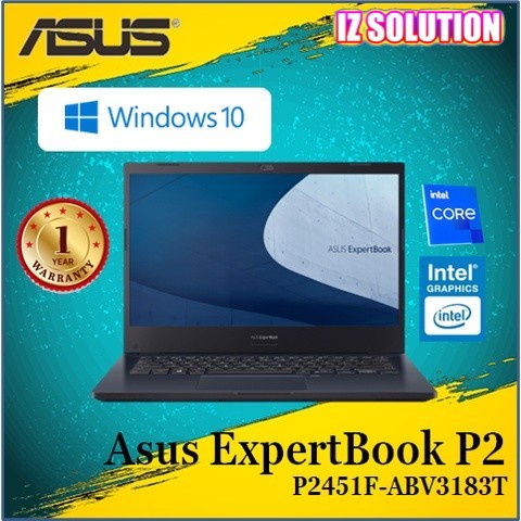 ASUS ExpertBook P2 P2451F-ABV3183T 14" Laptop Star Black ( i3-10110U ...