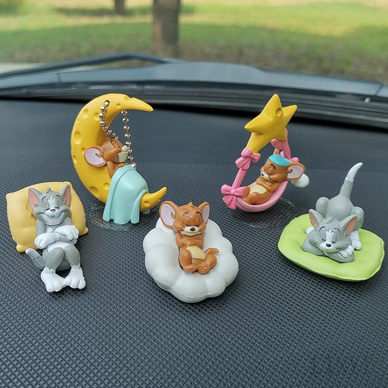 Tom and Jerry Automotive Accessories Cats and Mice Ornaments Cute Car ...