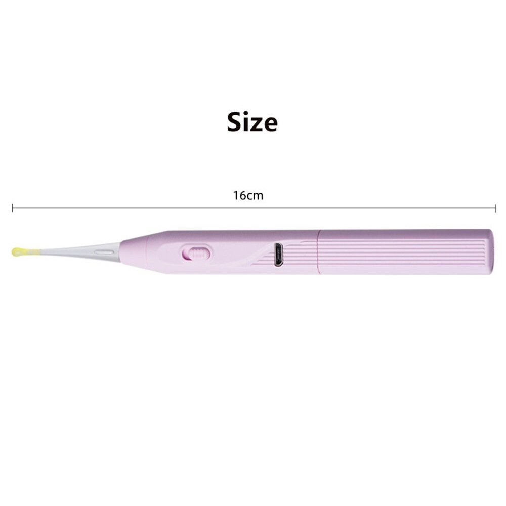 LED Ear Pick Rechargeable Soft Silicone Flash Light Ear Cleaner Tool ...