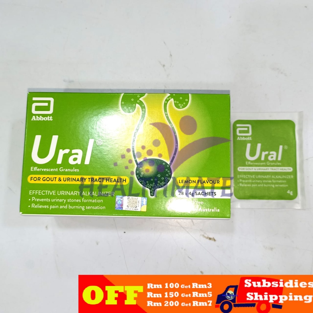 Ural Effervescent Granules Lemon (28Sachets x 4g) | Shopee Malaysia