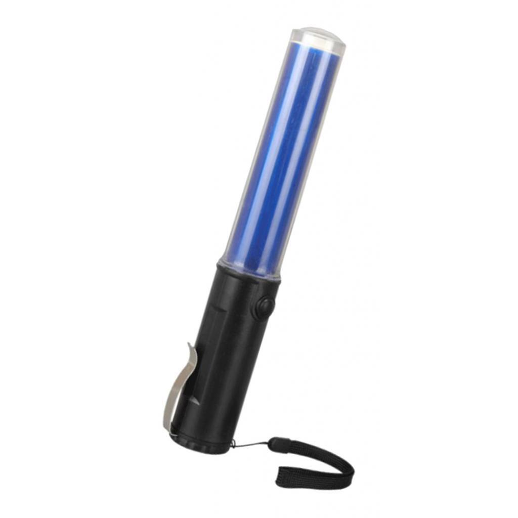 26cm 4 Mode Traffic Baton Light Stick LED Warning Torch Flashlight Blue ...