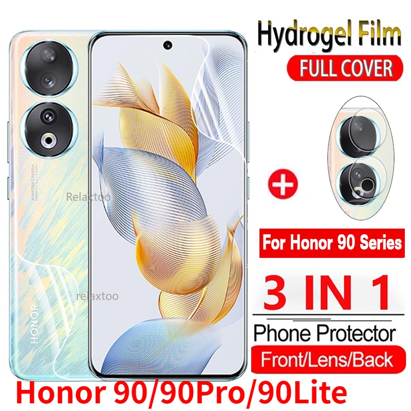 3IN1 Front Back Full Cover Protection Hydrogel Film For Honor90 Honor 90 Lite Pro 90Lite 90Pro ...