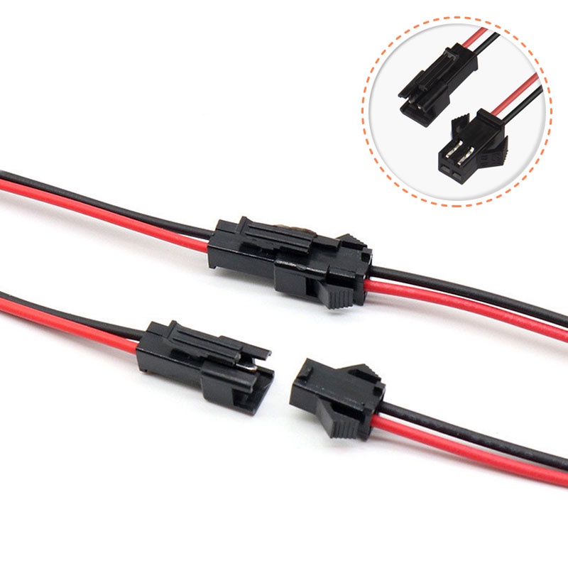 5 Set 30cm JST SM 2P 3P 4P 5P 6P Motorcycle Automobile Quick Connect Wire Connector Male and ...