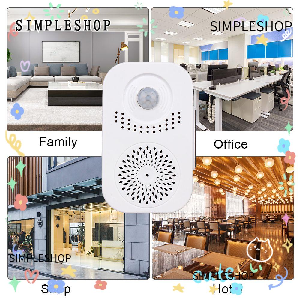 SIMPLESHOP Smart Doorbell Free Installation Automatic Induction Human Body Induction Doorbell ...