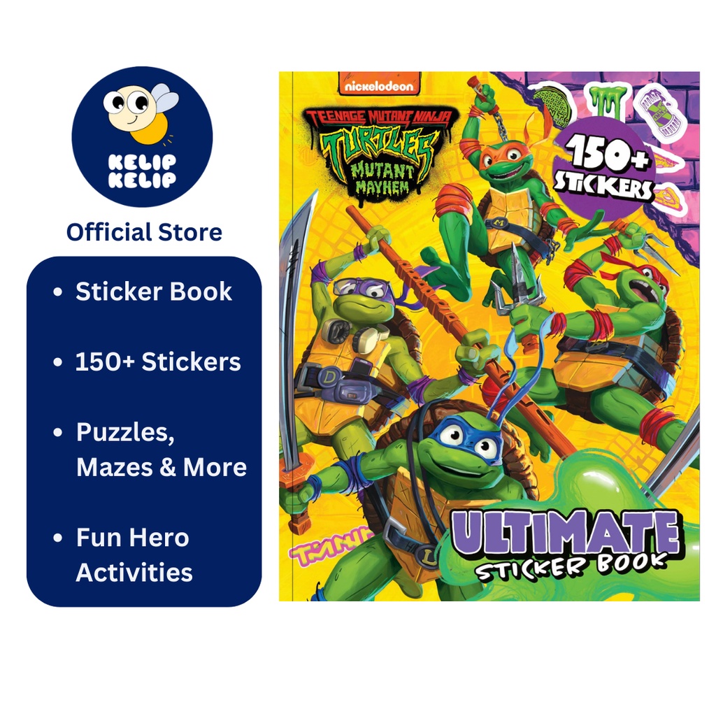 Teenage Mutant Ninja Turtles Ultimate Sticker & Activity Book For Kids ...