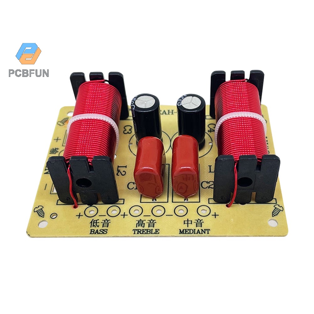 Pcbfun 3way 150w Audio Speaker Crossover Treble Midrange Bass Independent Crossover | Shopee ...