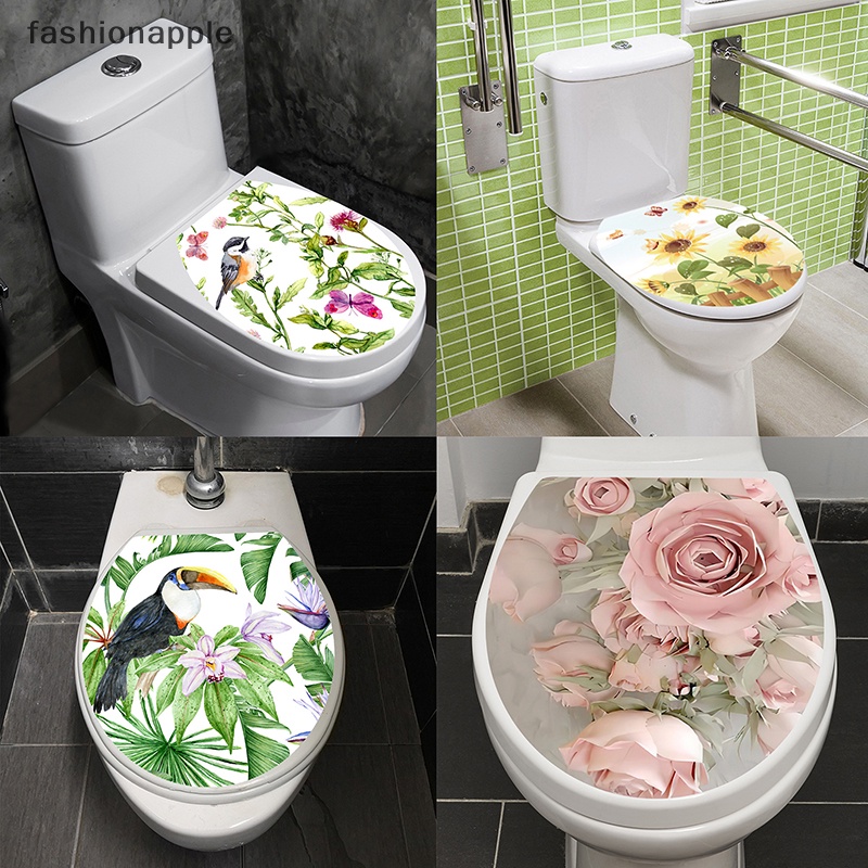 FAMY WC Pedestal Pan Cover Sticker Toilet Stool Commode Sticker Home ...