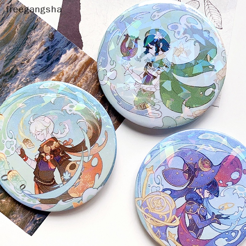 [FREG] Game Genshin Tinplate Brooch Pins Anime Badge Cosplay Yae Miko ...