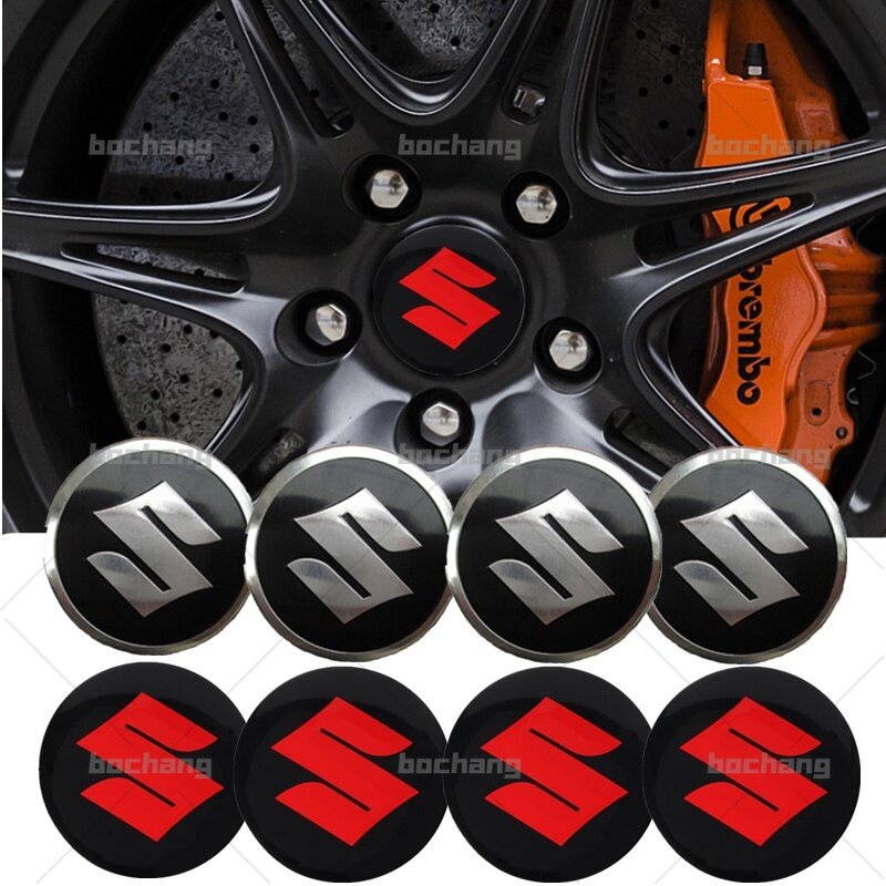 bochang 4pcs 56mm SUZUKI Tire Cap Sticker Wheel Hub Center Caps Badge ...