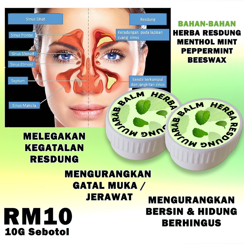 Herba Keluarkan Lendir Resdung Terapi Herba Resdung Sinus Hidung ...