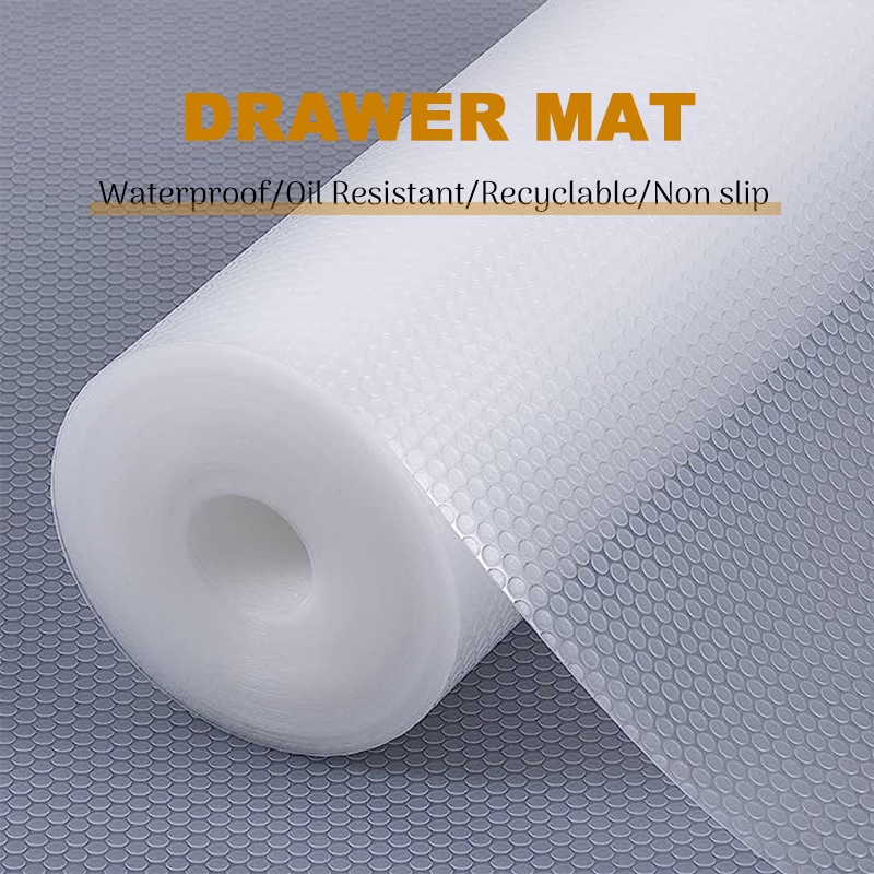 Evaahome Non Slip EVA Drawer Mat Plastic Shelf Liner Cabinet Pad Rubber ...