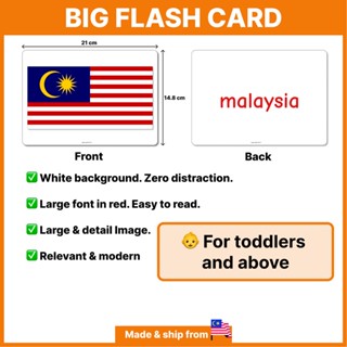 Flag Flash Card for Kids, States of Malaysia, World Flags, Asia Flags ...