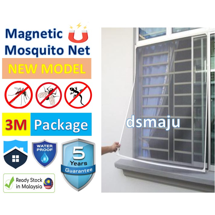 Magnetic Mosquito Net ( 3M Package ) Magnetic Insect Screen Steel ...