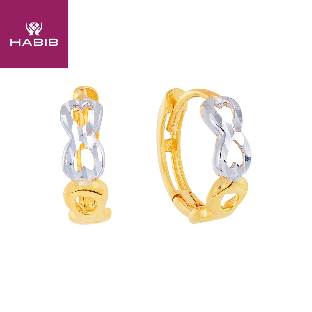 HABIB Oro Italia 916 Yellow and White Gold Earring GE73820323(YW)-BI ...