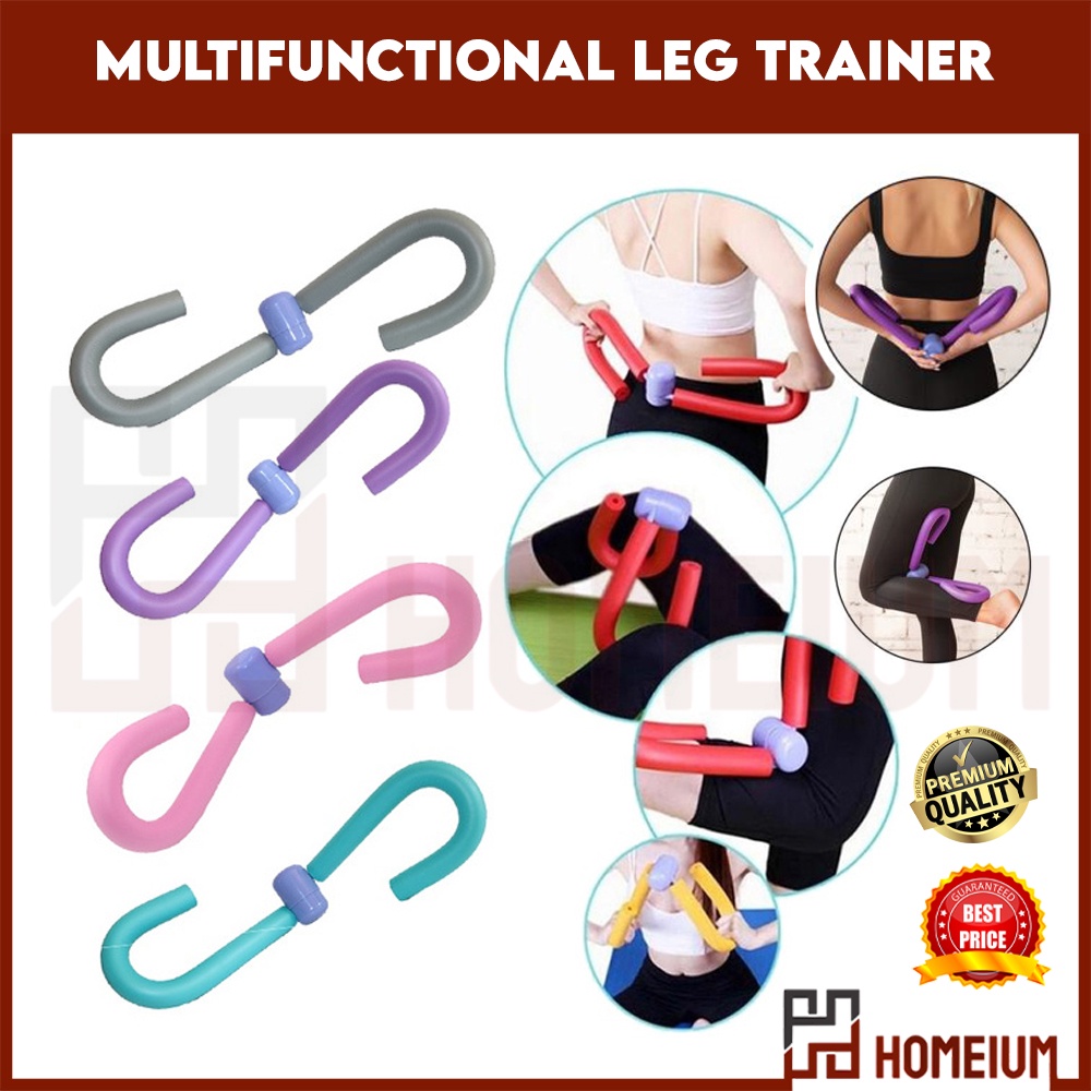 PVC Leg Thigh Resistance Exercisers Yoga Gym Sports Thigh Master Leg ...