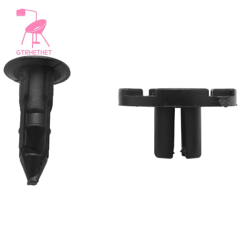 30 pieces Plastic Parts 8 mm Black Hole Bumper Rivet Clip Closure ...