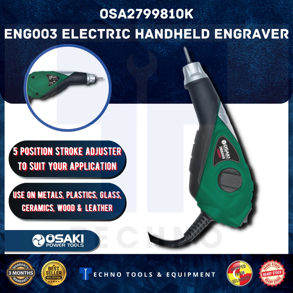 Ready Stock!! OSAKI OSA2799810K ENG003 Electric Handheld Engraver ...