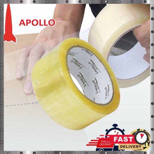 APOLLO 48MM X 90 YARDS X 43Micron Transparent Clear OPP Tape Packaging ...