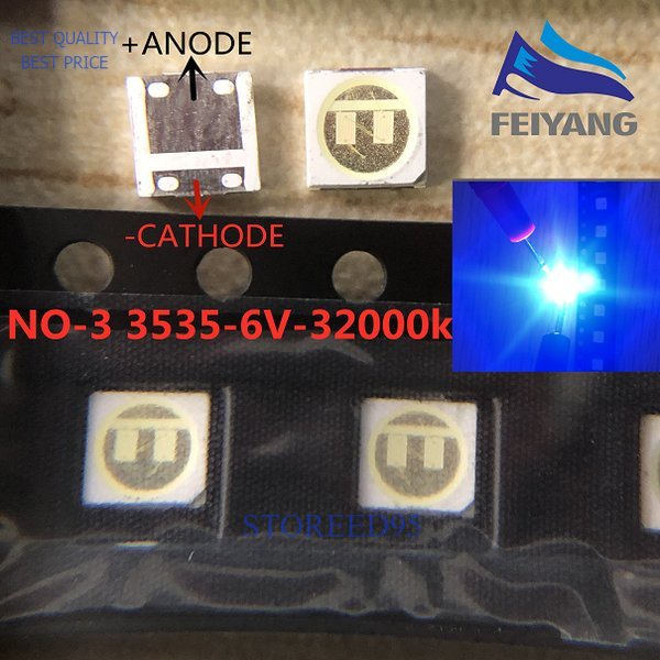 Led 3535 COMMON ANODA SMD COLD WHITE 6V 2W | Shopee Malaysia