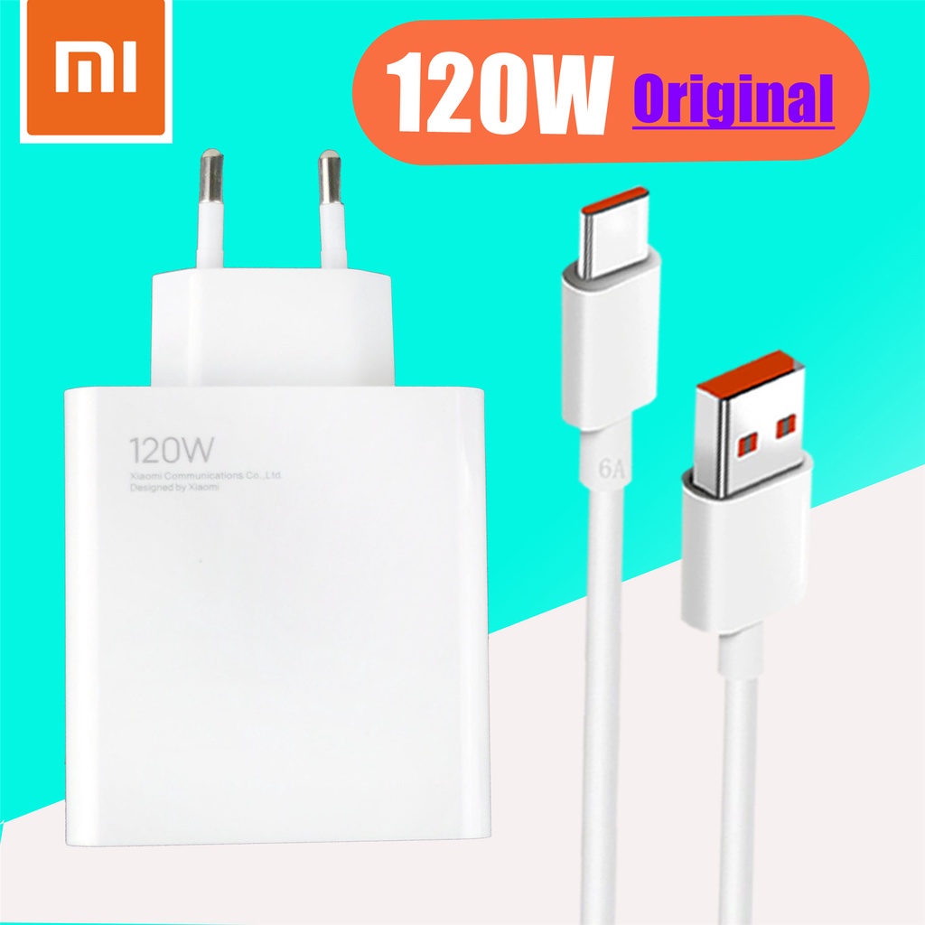 Original Xiaomi 12 Pro HyperCharge Charger 120W Fast Charging Turbo ...